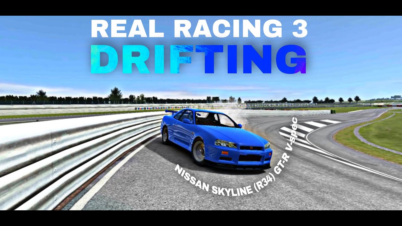 Real Racing 3 Nissan Skyline (R34) GT-R Vspec Scene - YouTube