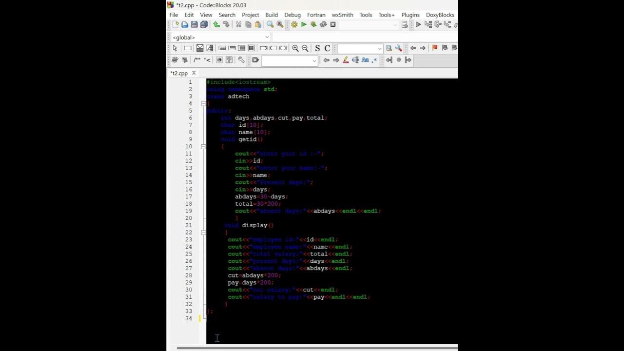 New Employ Task In C Language Coding C Programingc Program Codeblock Cprogramming