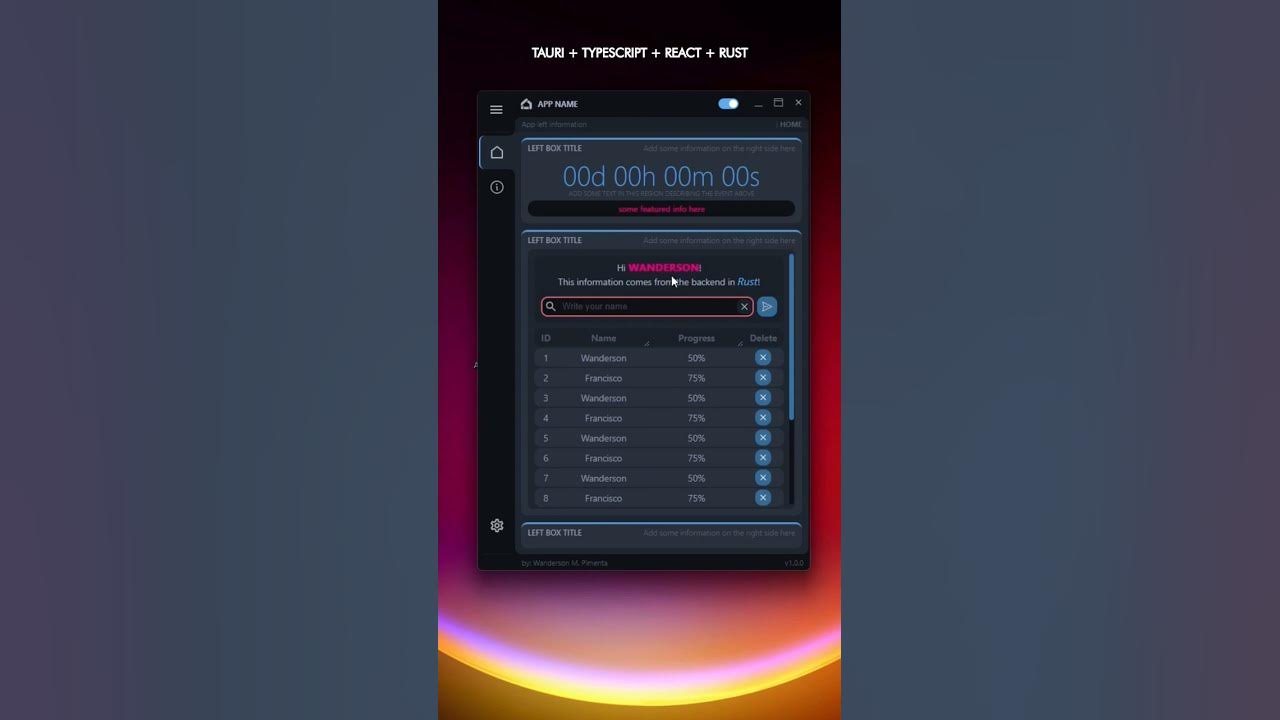 Custom Components In Progress Tauri Typescript React Rust Youtube