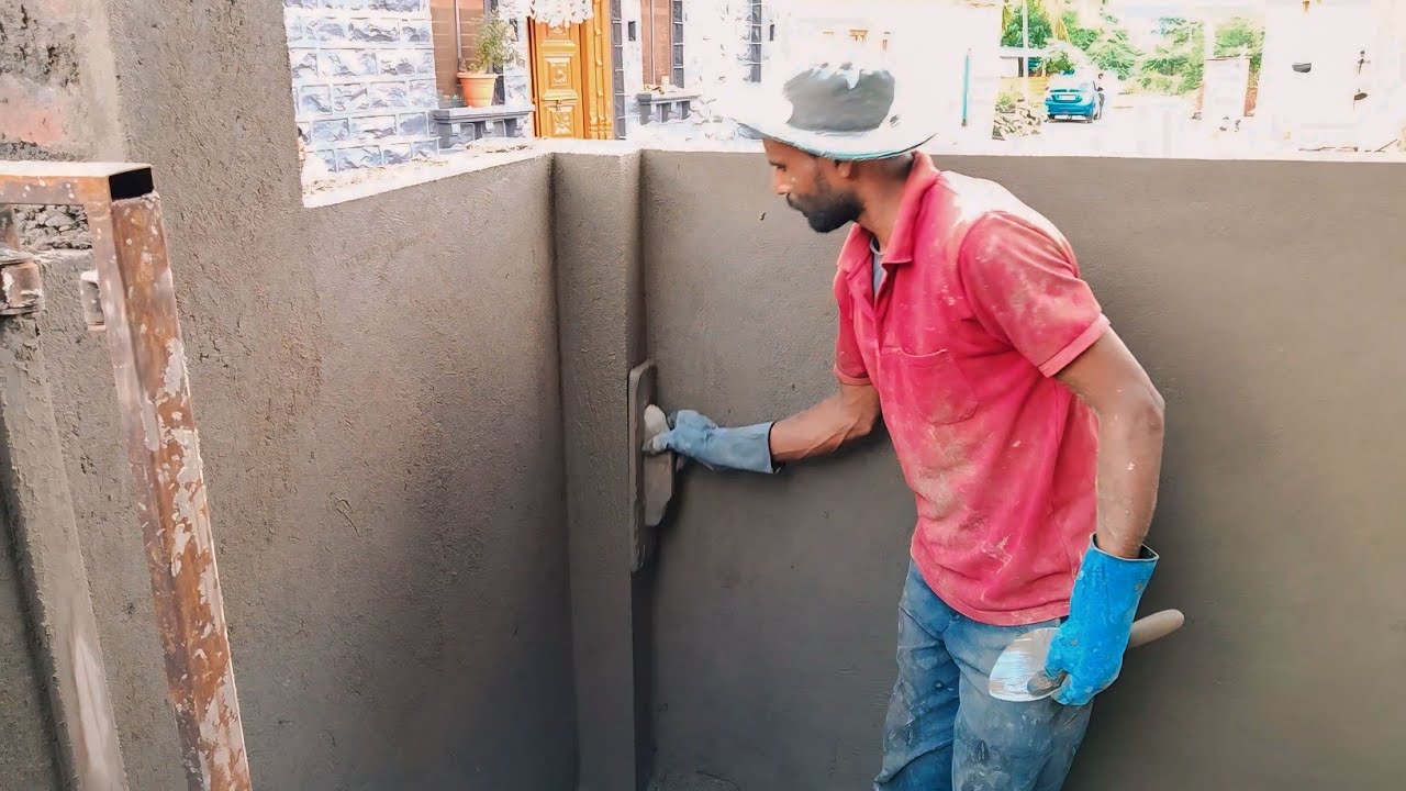 Perfect Plastering for Column | Pillar plastering technique_Plaster ...