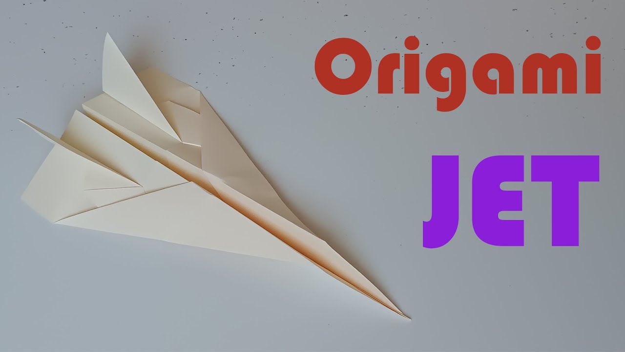How to make Jet origami | Golpari - YouTube