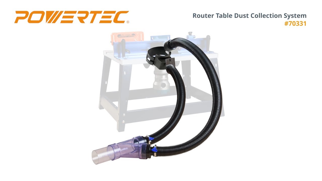 Router Table Dust Collection System POWERTEC 70331 - Woodworking Tools ...