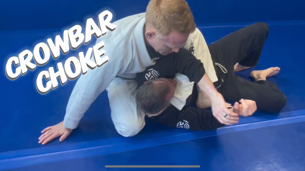 Crowbar choke setup from side control - YouTube