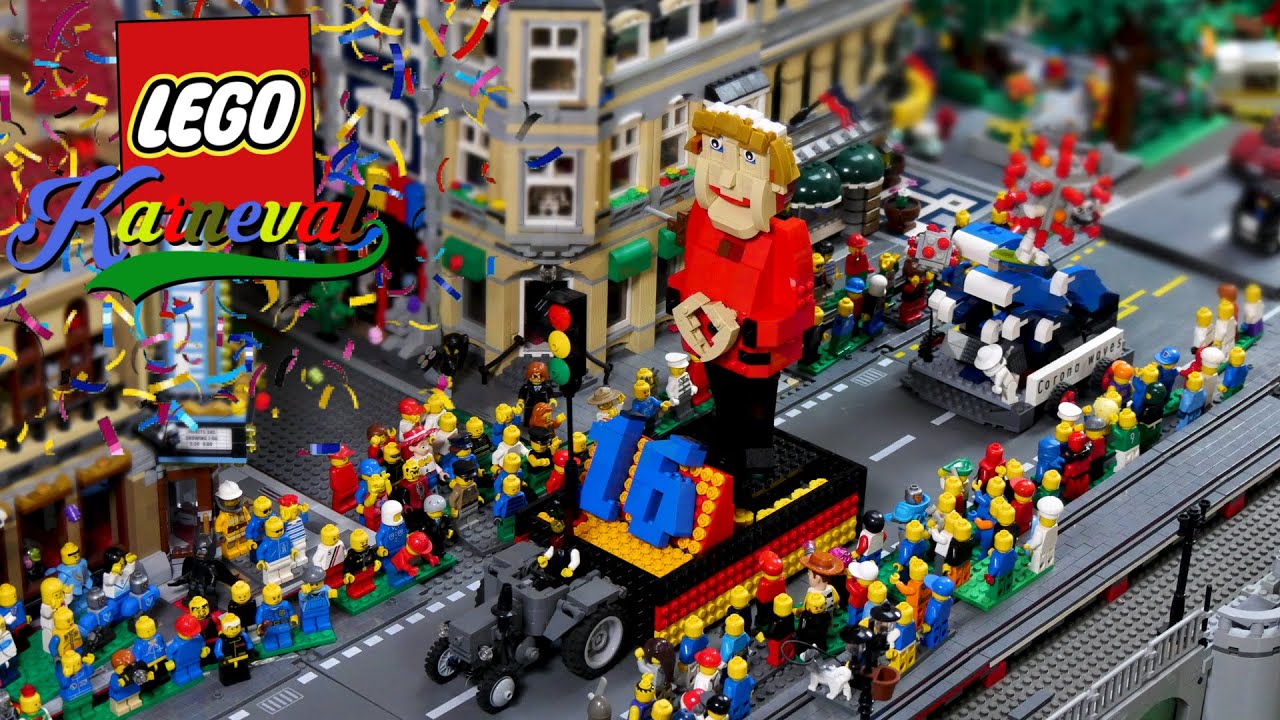 Lego Karnevalszug 2022 - Angela Merkel, ABBA, Corona, Kapitol vs. Trump ...