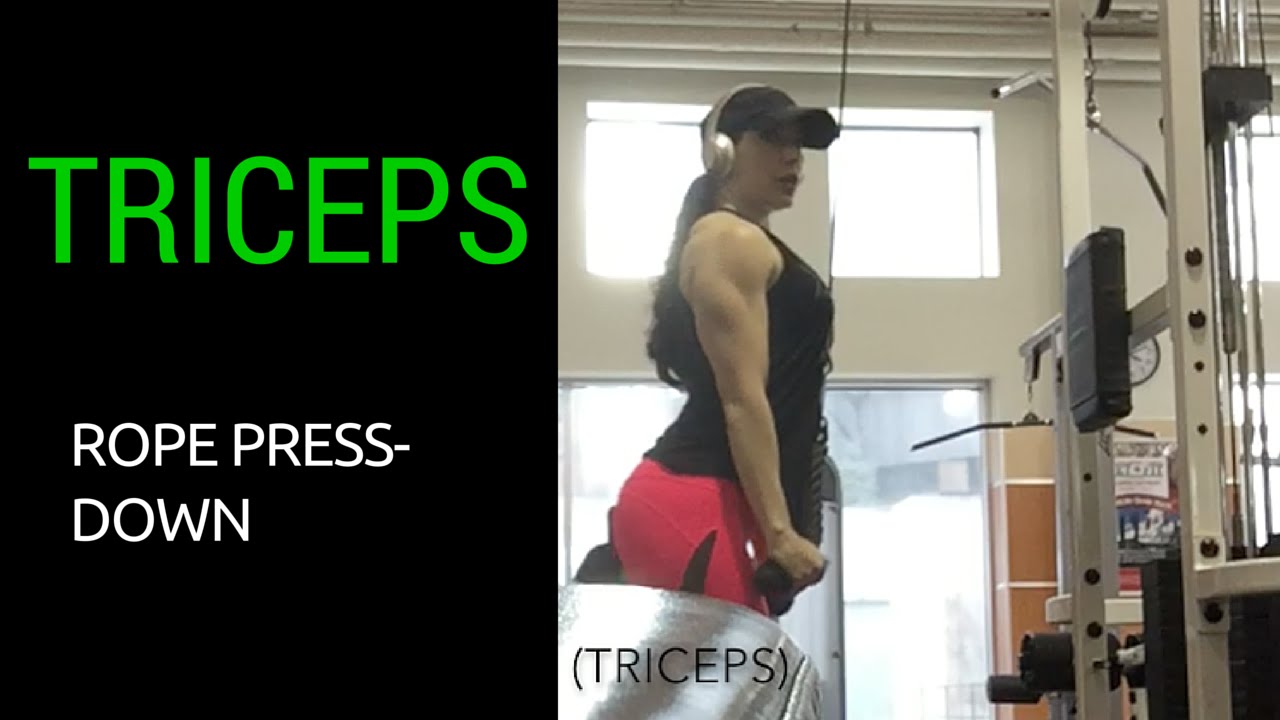 Build Your Triceps: Rope Press-Down - YouTube