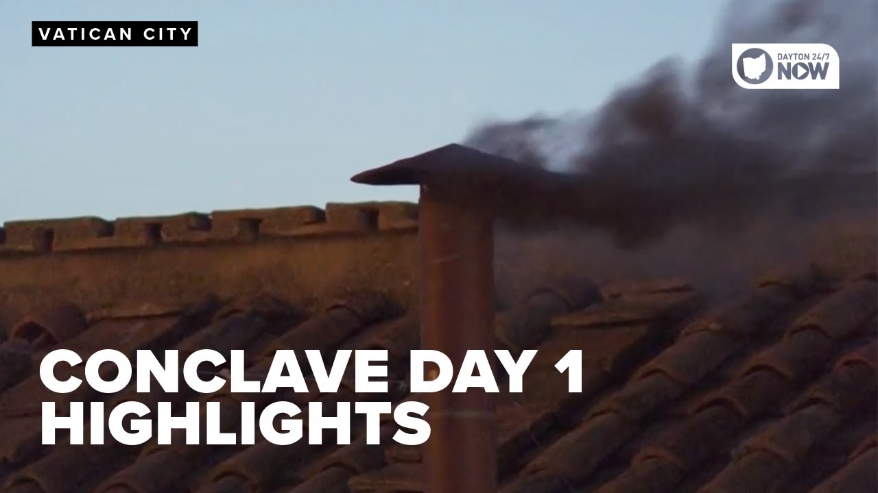 Top moments: Black smoke rises from Sistine Chapel chimney as Conclave ...
