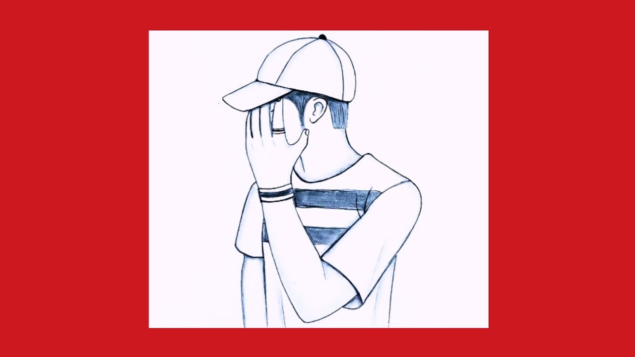 How to draw a boy | drawing sketch pencil of Beginners | Easy drawing ...