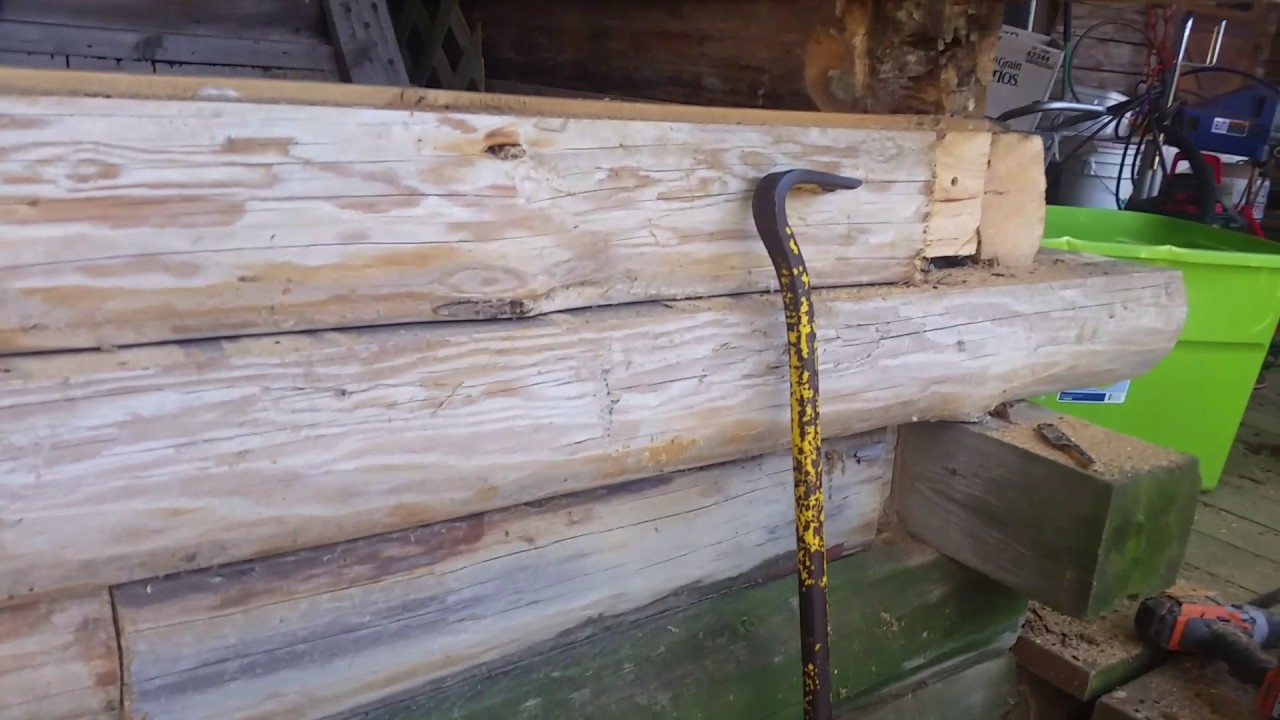 Rotten log replacement - YouTube