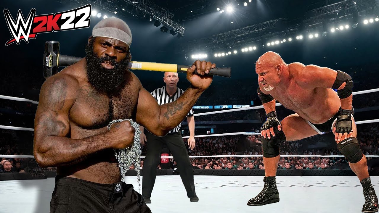 Goldberg vs. Kimbo Slice (WWE 2K22) - YouTube
