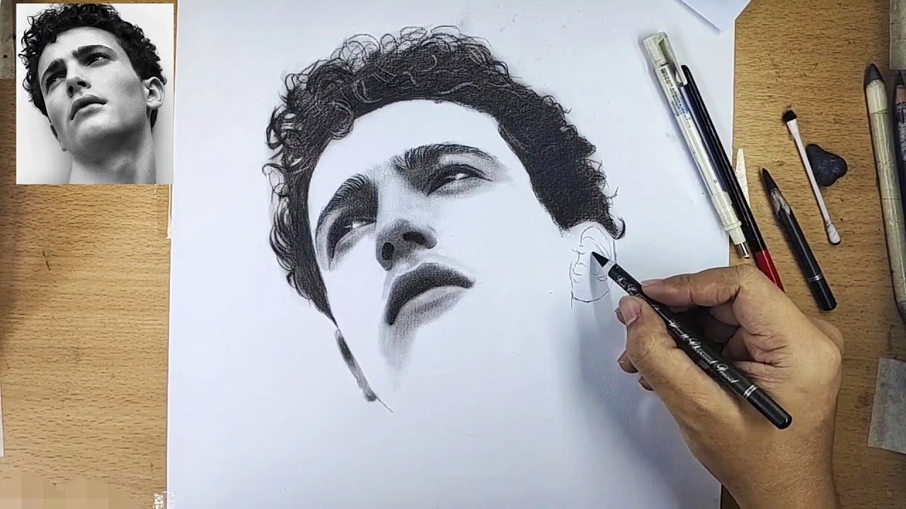 Boy portrait pencil drawing || realistic pencil drawing || easy drawing ...