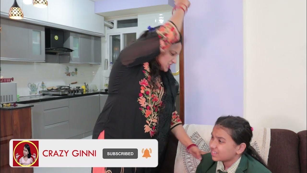 Ginni की हुई पिटाई | Exam Result Special Video | Crazy Ginni - YouTube