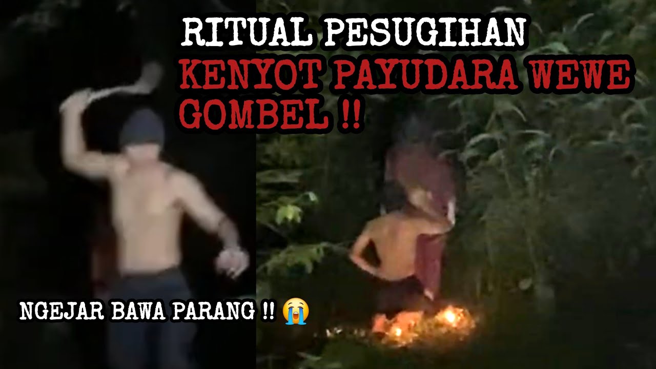 Live cari hantu‼️ DIKEJAR ORANG YANG LAGI RITUAL PESUGIHAN WEWE GOMBEL ...