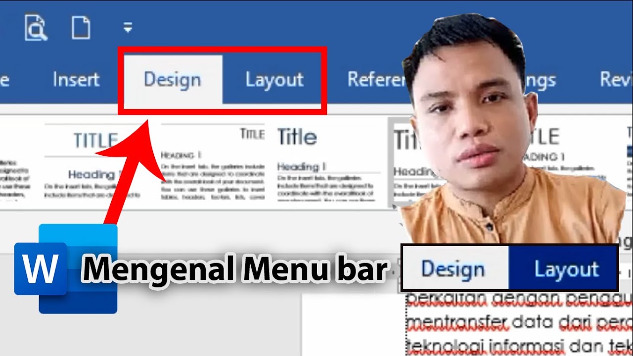 Mengenal Menu bar Design & Layout pada Microsoft Word 2019 Part 5 - YouTube