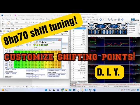 8hp70 tuning, shift scheduling adjustments (hp tuners) - YouTube