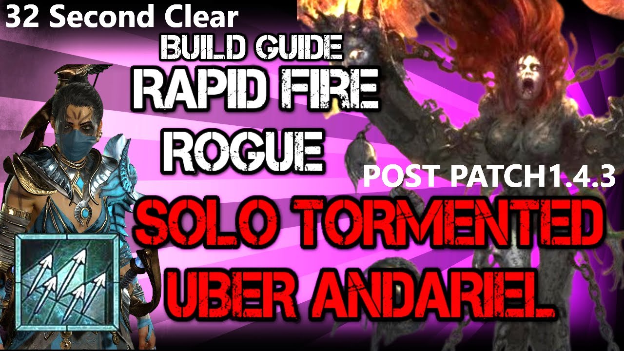 Diablo 4 Season 4 - SOLO Tormented Uber Andariel - New Rapid Fire Rogue ...