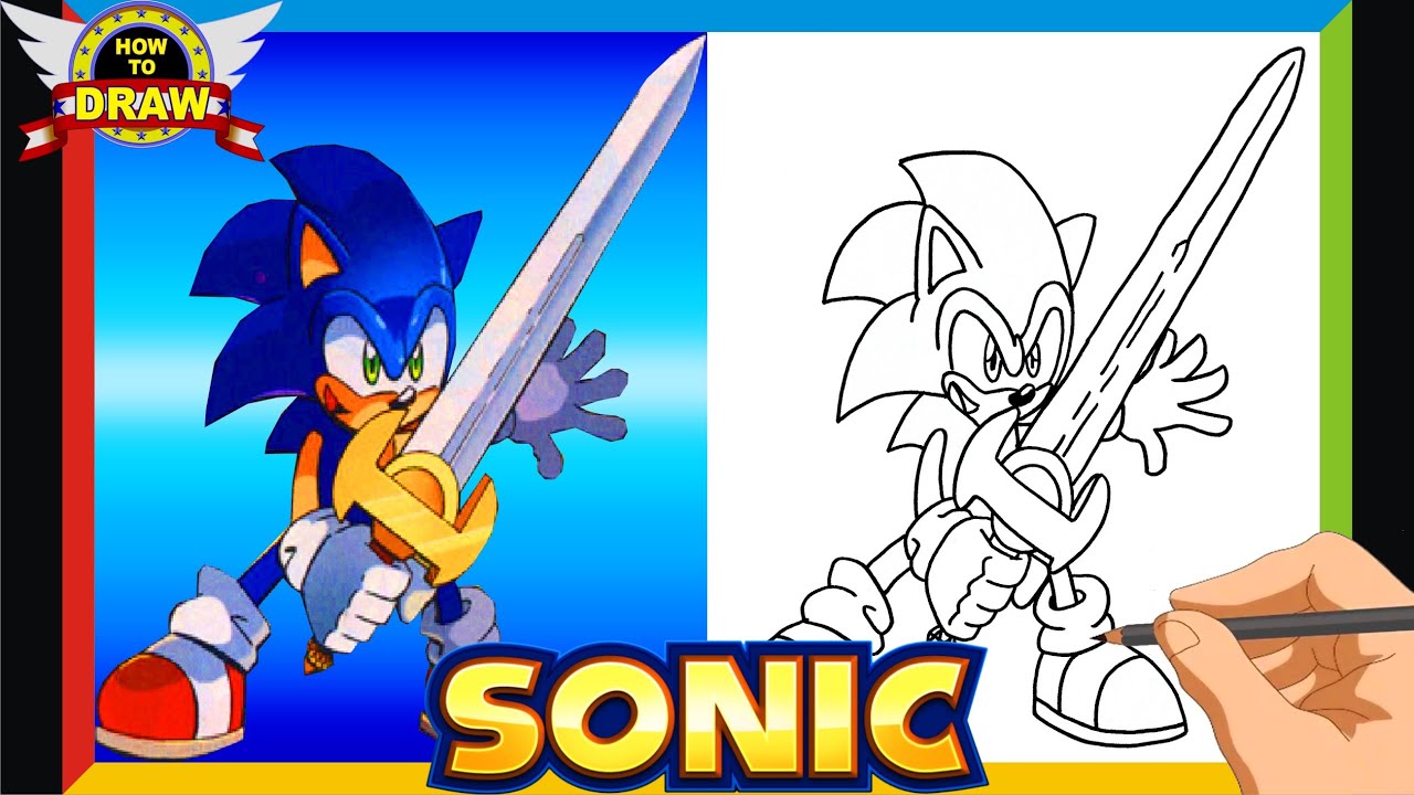 Sonic The Hedgehog With A Sword