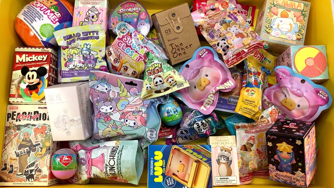 51 MYSTERY SURPRISE TOYS ASMR Unboxing Mystery Boxes NO TALKING - YouTube