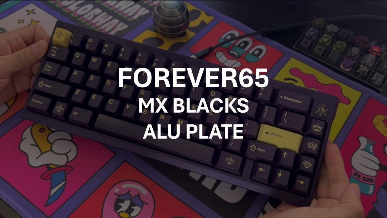 Forever65 | Broken in Kailh Black Stem Mx Blacks on Alu | Soundtest ...