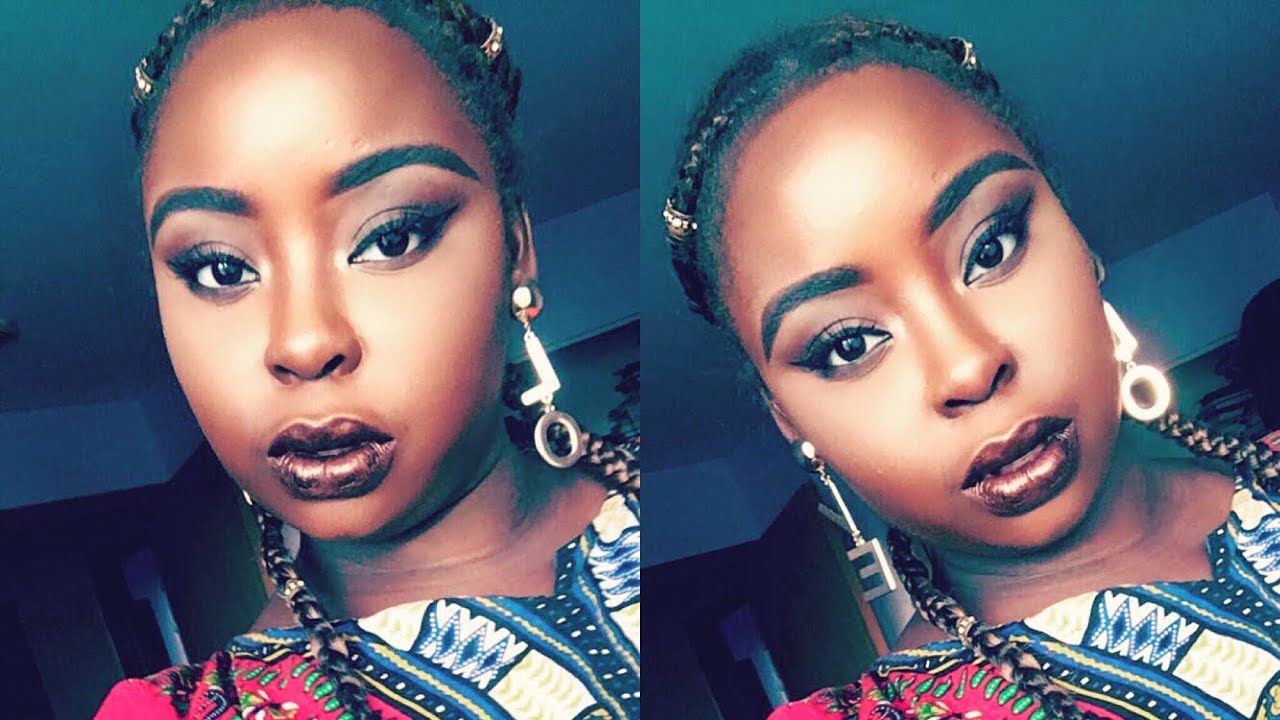 Fall Melanin Full Face Makeup Tutorial - YouTube