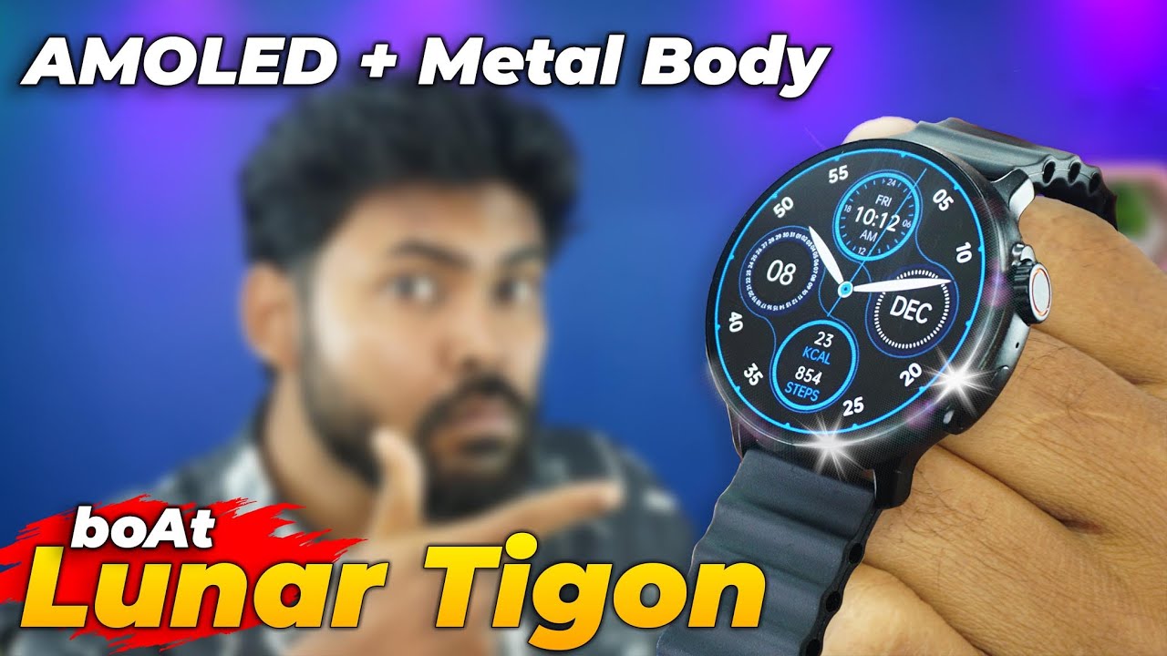 boAt Lunar Tigon 1.45" AMOLED Display | Full Metal Body Calling ...