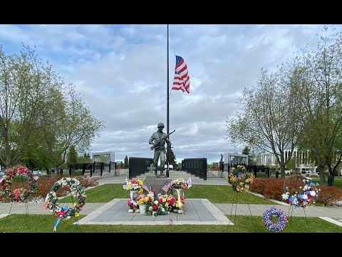 Memorial Day Remembrance at the Delaney Park Strip in Anchorage, Alaska ...