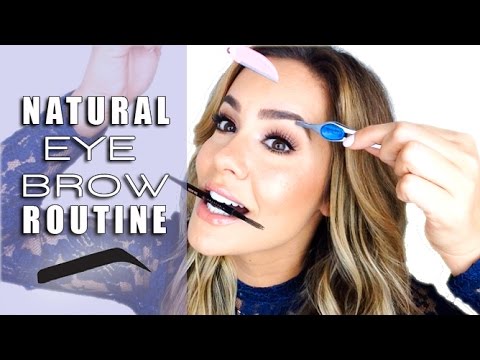 NATURAL EYEBROW TUTORIAL | My Brow Routine - YouTube