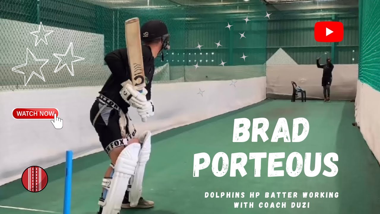 Brad Porteous Dolphins High Performance batter working with Coach Duzi ...