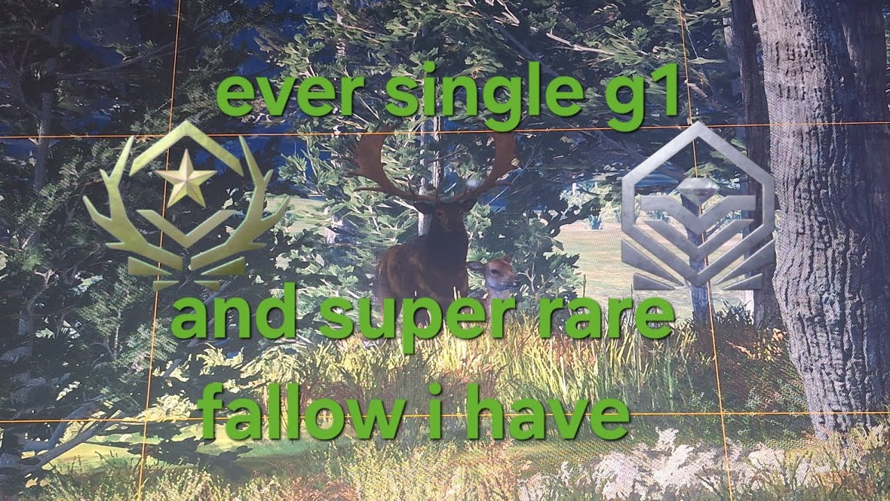 All my g1 and super rare fallow deer - YouTube