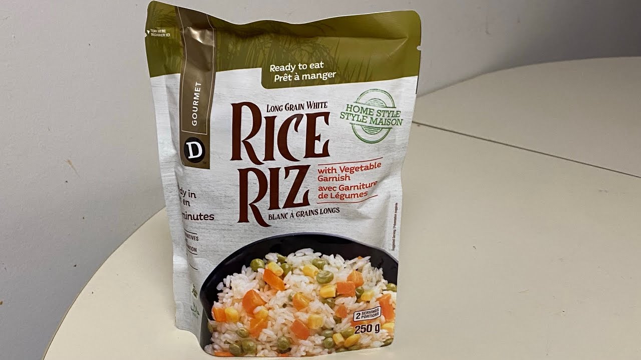 D Gourmet Cooked Long Grain White Rice 2 Minute Cook Pouch 🍚 - YouTube