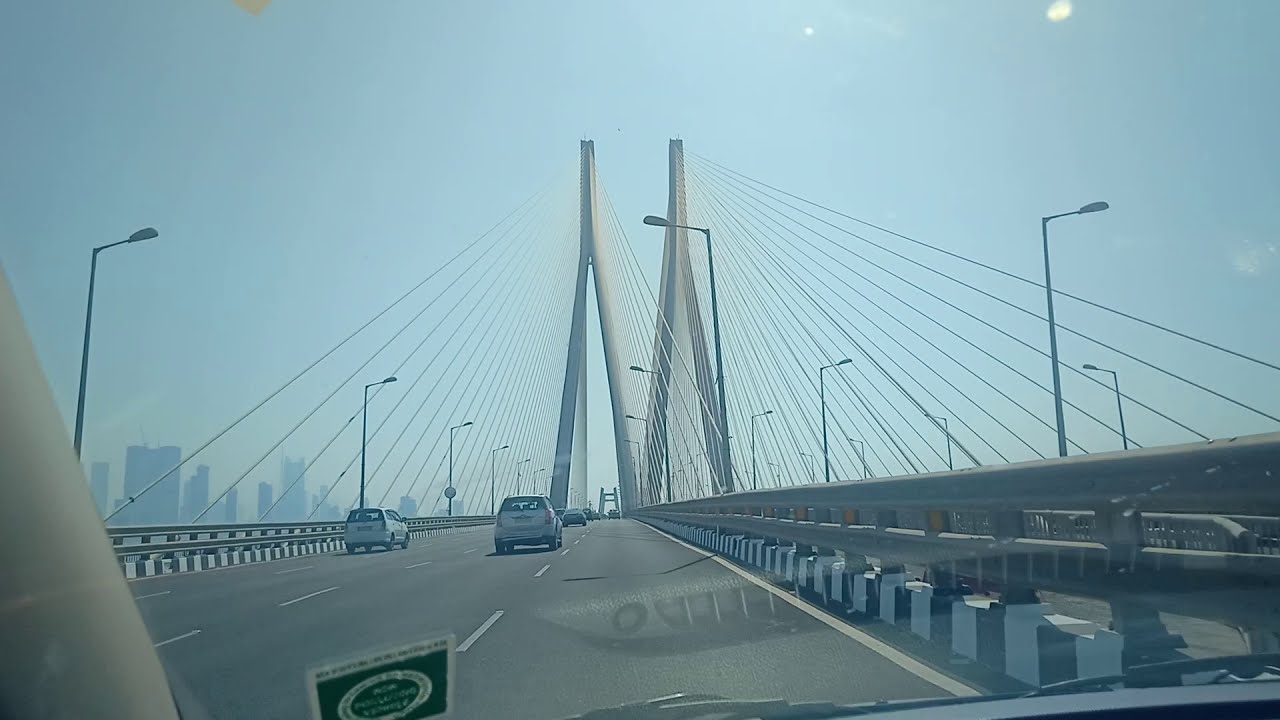 Bandra Varli Sea Link. Bandra Varli Sea Bridge Video। Mumbai Bandra To ...