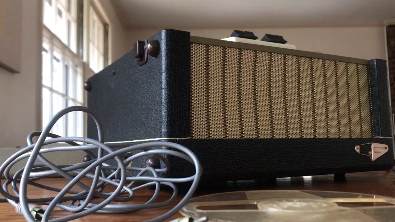 1959 Philco ST-300 Reel to Reel Tube Guitar Amp Demo - YouTube