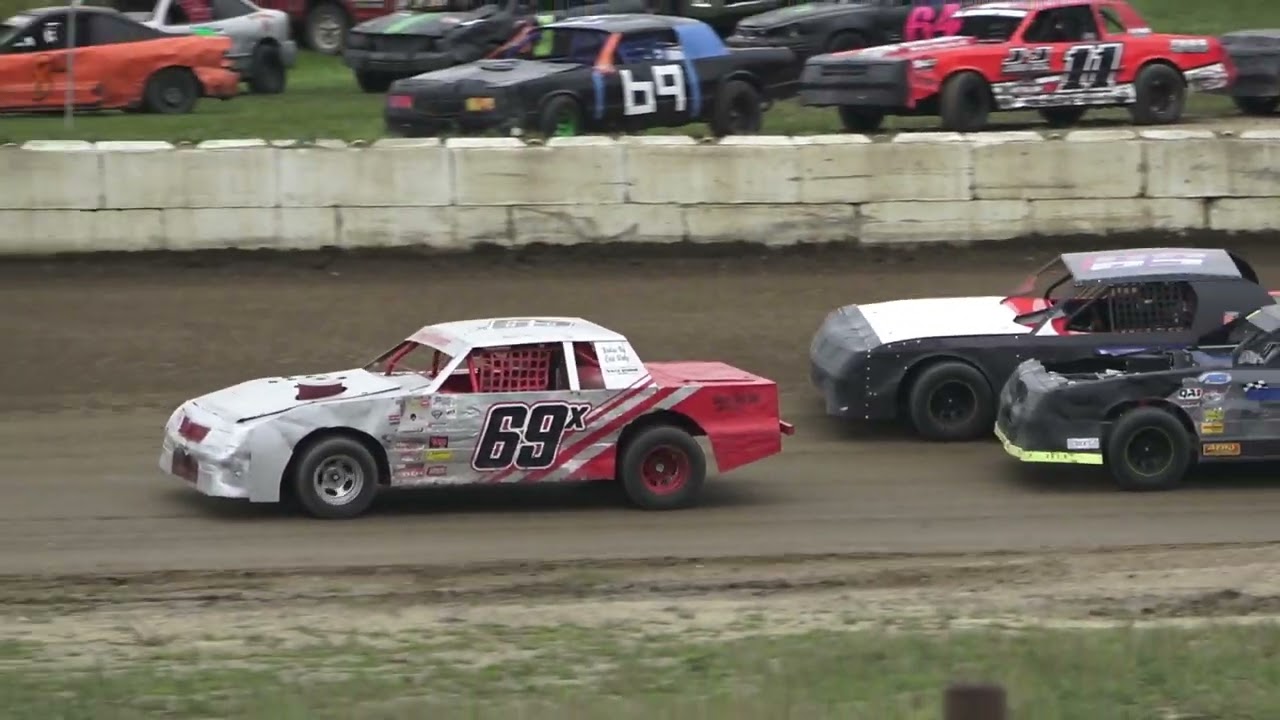 Street Stock B-Feature #2 at Mid Michigan Raceway Park, Michigan on 09 ...