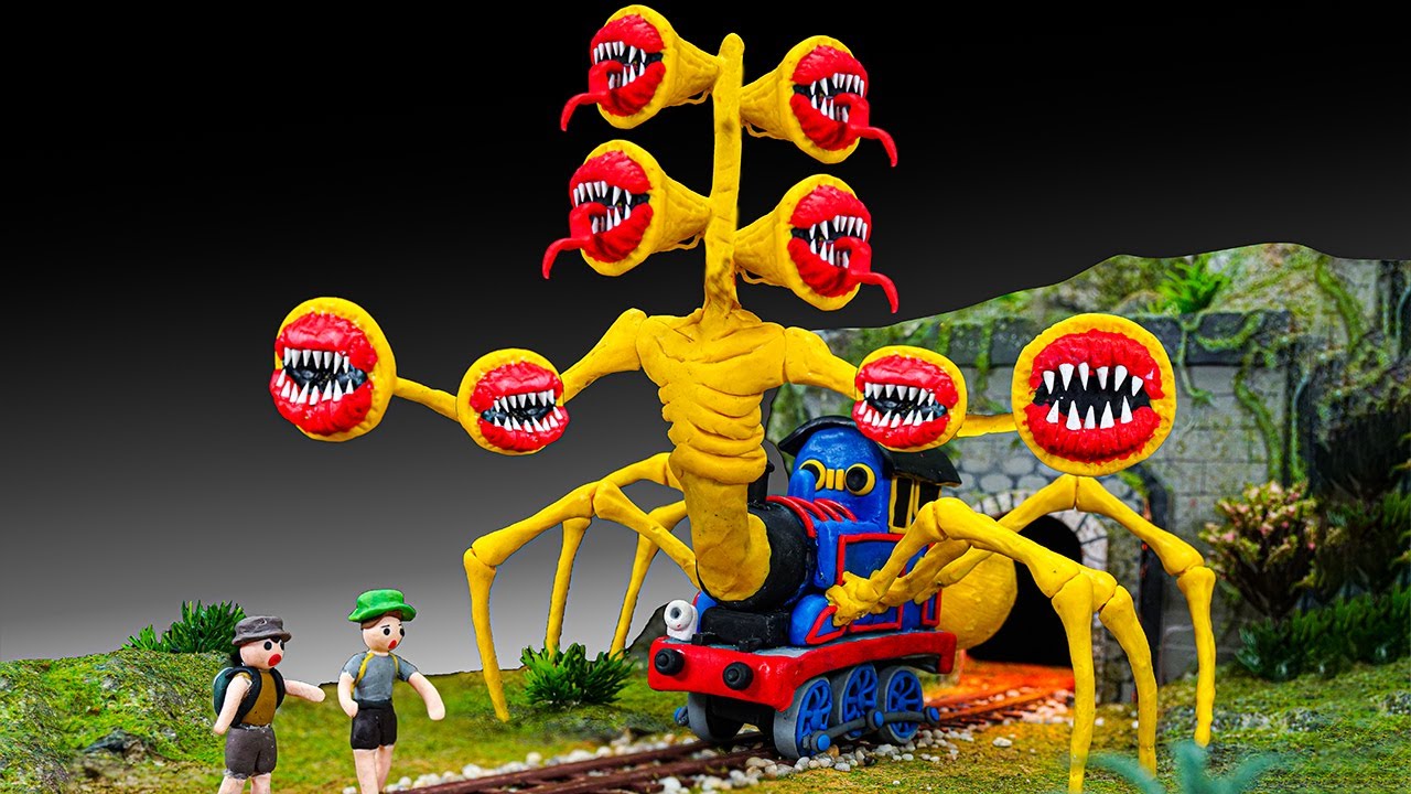 😱 Making THOMAS EXE SPIDER + SIREN HEAD LVL 999 - Trevor Henderson ...