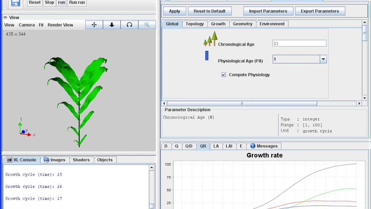 GroIMP GUI for the GreenLab FSPM - YouTube