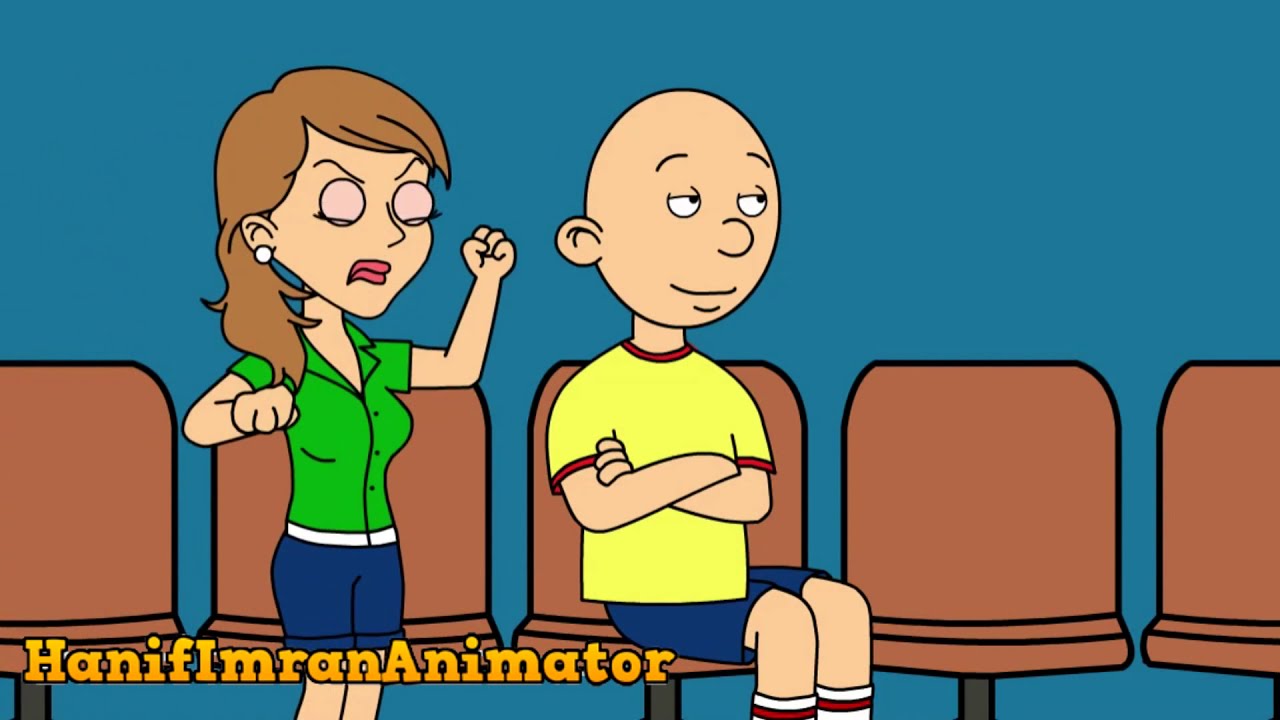 Caillou Sees Gina falling down (short video) - YouTube
