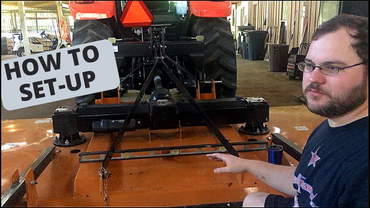 How To Set Up Your Brush Hog | Level Your Mower Deck | Tractor Tips ...