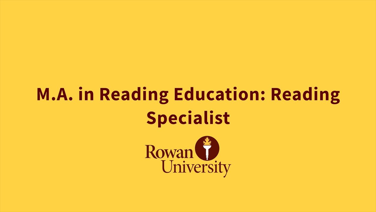M.A. in Reading Education: Reading Specialist - Bianca Rouse - Rowan ...