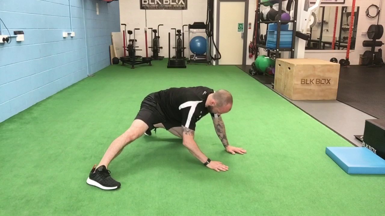 1/2 Kneeling Adductor rock - YouTube