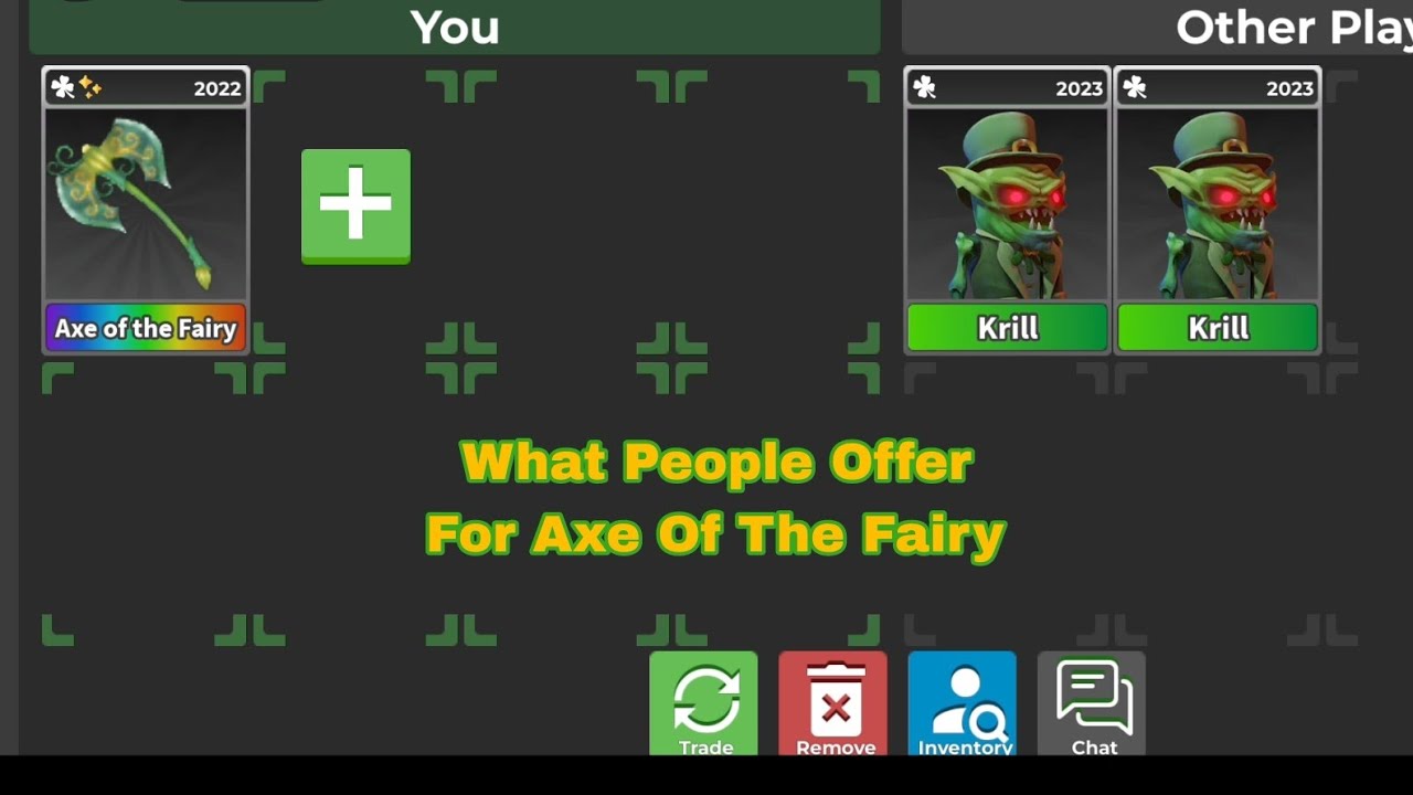 What People Offer For Axe Of The Fairy || 🔪Survive The Killer - YouTube