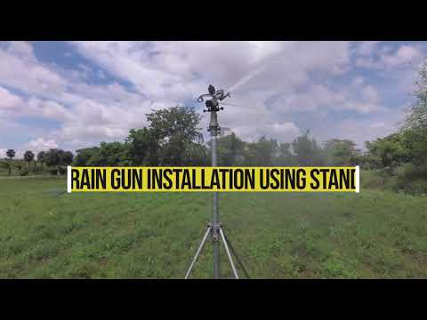 Rain Gun installation using Stand and demonstration video - YouTube