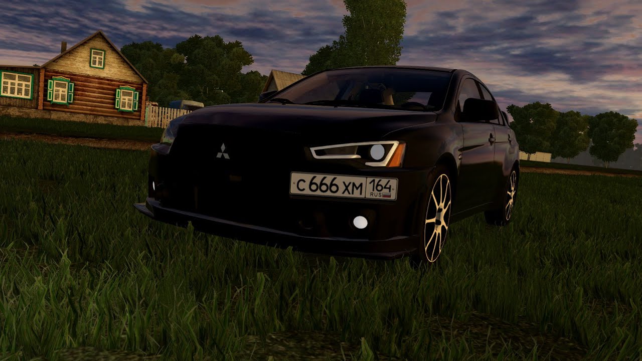 City Car Driving - Mitsubishi Lancer X 2.0 - POV Driving Under Music C ...