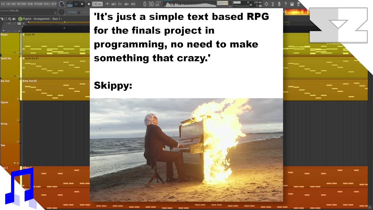 i made a boss theme for our finals project - YouTube