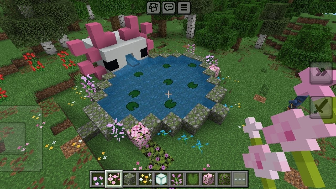 Así hice un LAGO AJOLOTE en Minecraft – increíble resultado!😱🌊 - YouTube
