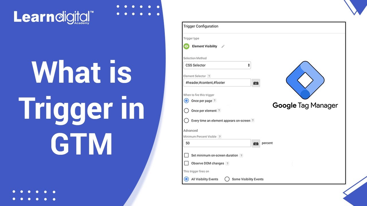 What is Trigger in GTM | Trigger GTM | Learn Digital Academy 2021 - YouTube