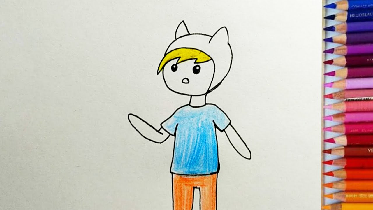 How to draw finn boy #drawing for kids - YouTube