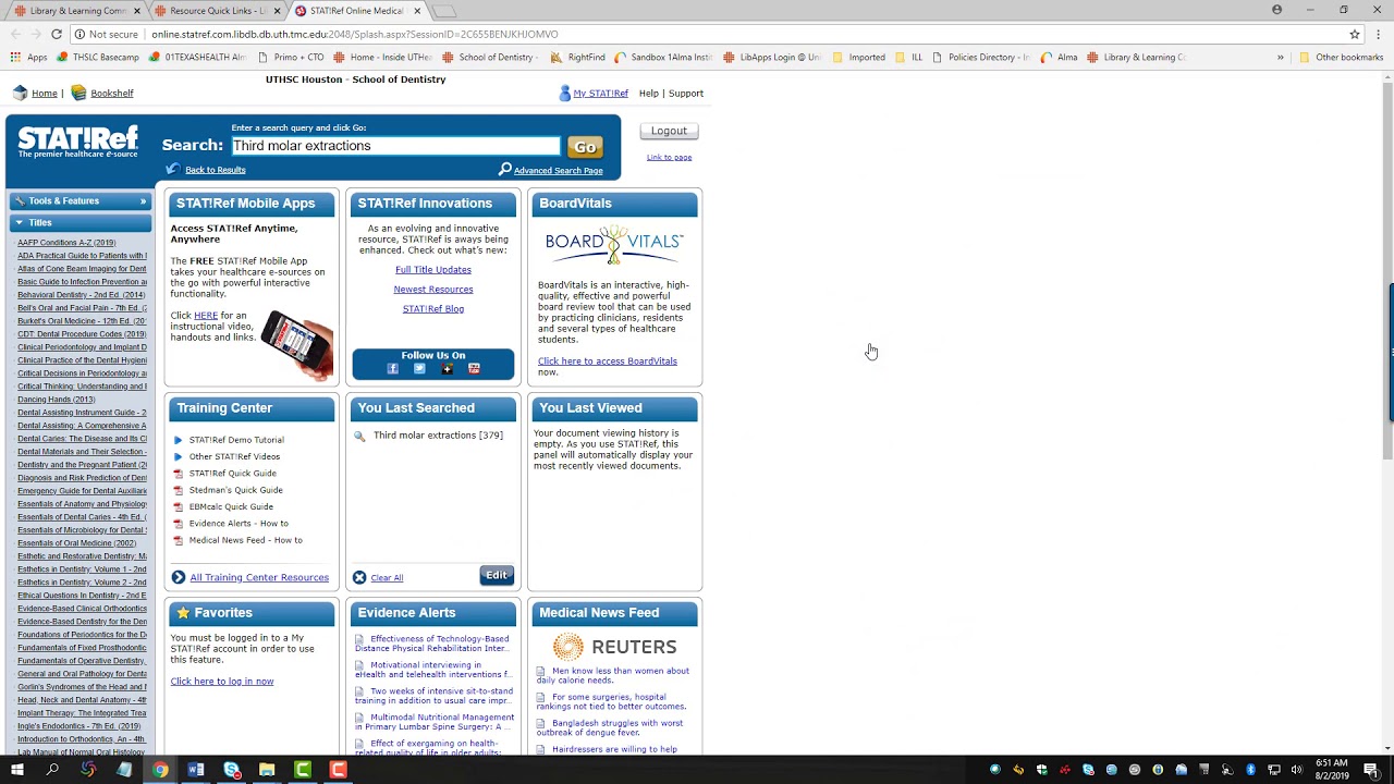 Accessing the STAT!Ref Dental Collection - YouTube
