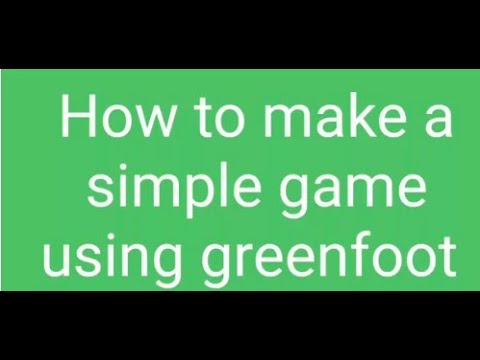 Making of a simple game using greenfoot (stride) - YouTube