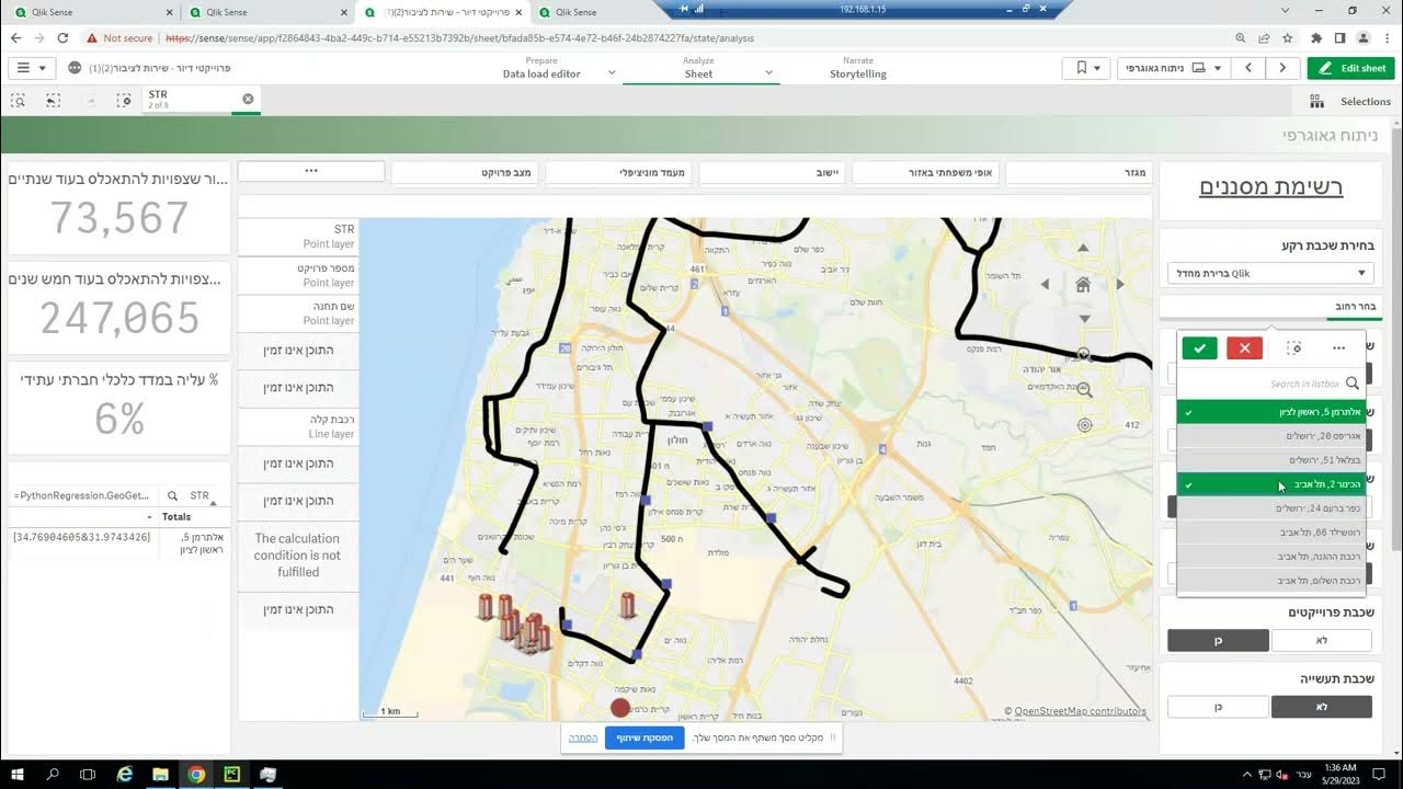 REAL TIME * QLIK SENSE * PYTHON * MAP - YouTube