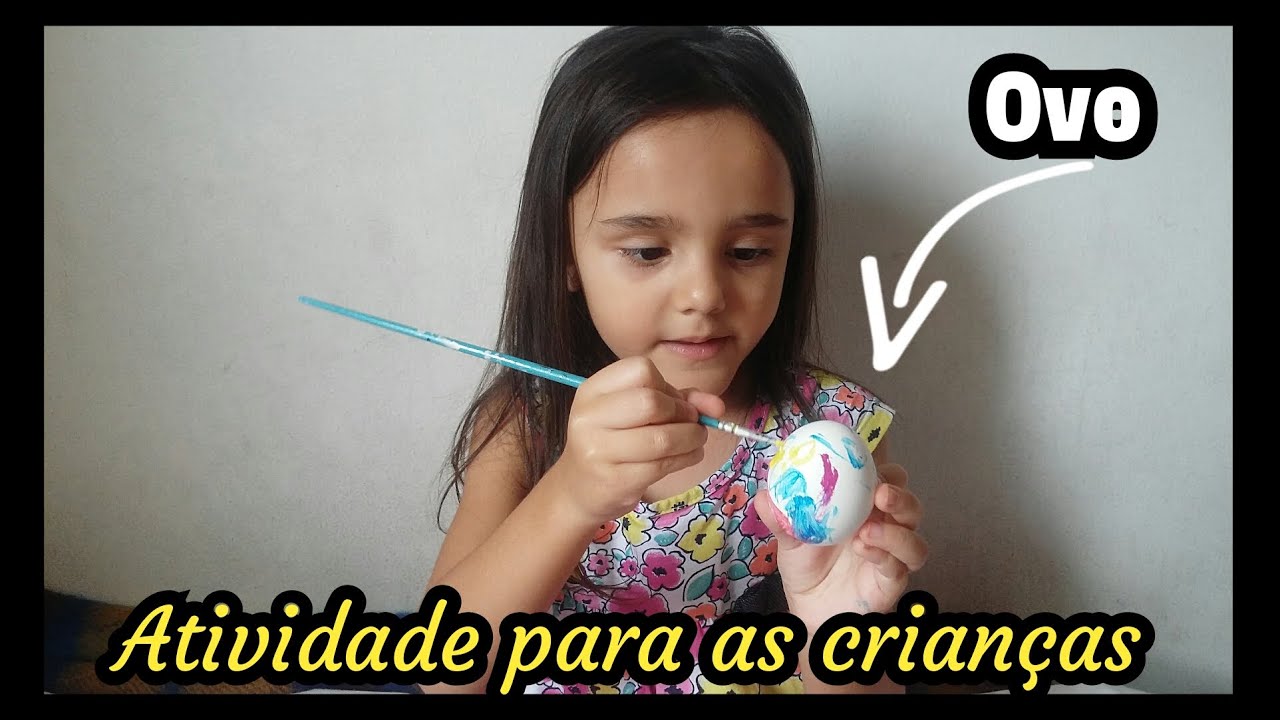 Atividade para as crianças pintando ovo|Cris Ribeiro - YouTube