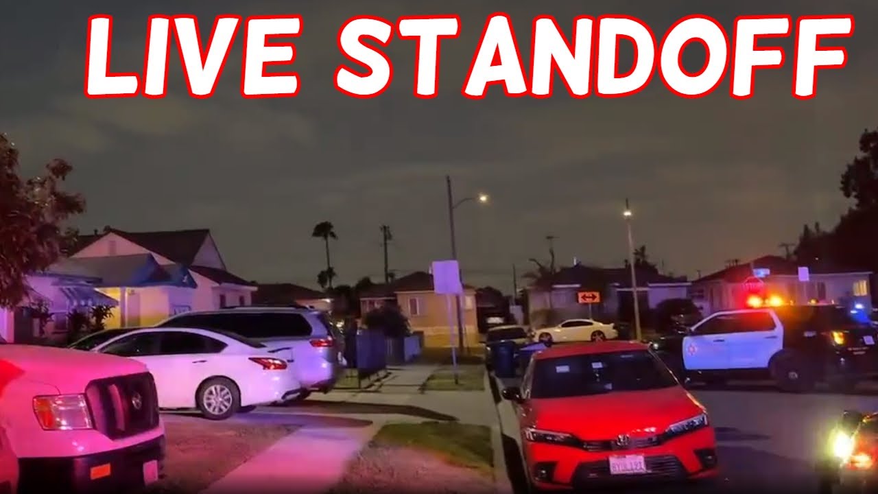 Live: STANDOFF SHOTGUN SHOOTER on ROOF Barricaded, KIDS INISDE? # ...